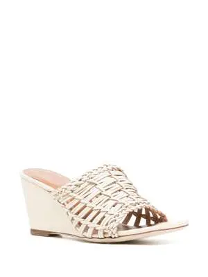 Staud Blair Woven Wedge Sandals