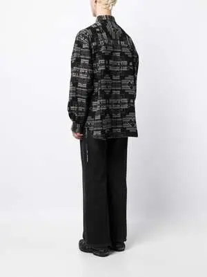 MASTERMIND WORLD Chimayo Jacquard Cotton Shirt - Black