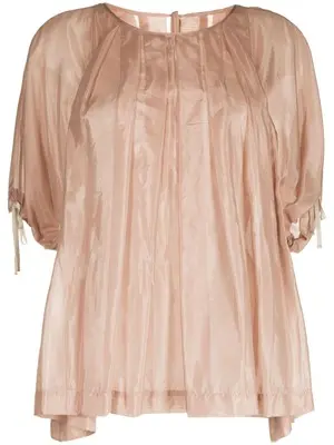 Shanshan Ruan Round Neck Tops