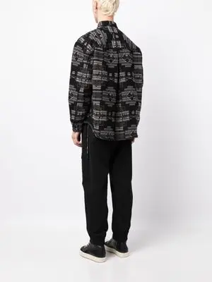 MASTERMIND WORLD Chimayo Jacquard Cotton Shirt - Black