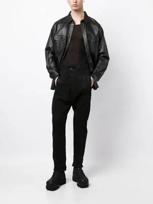 Boris Bidjan Saberi Faded Slim-cut Jeans - Black