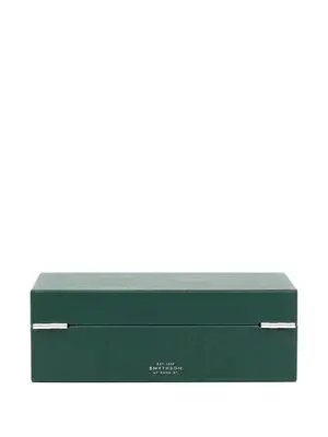 Smythson Panama Leather Watch Box - Green