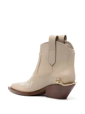 Zimmermann Duncan 45mm Leather Ankle Boots