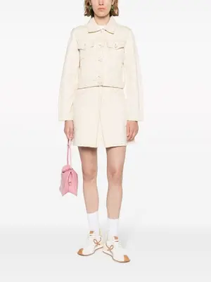 Casablanca Monogram-jacquard Denim Skirt