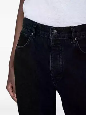 ANINE BING Hugh Logo-patch Wide-leg Jeans
