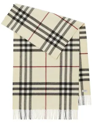Burberry Check-pattern Cashmere Scarf - Neutrals