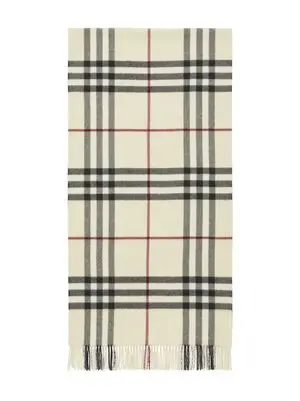 Burberry Check-pattern Cashmere Scarf