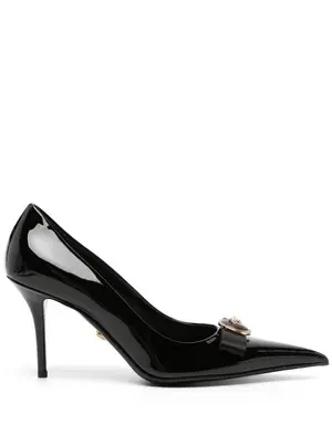 Versace 85mm Ribbon Pumps - Black