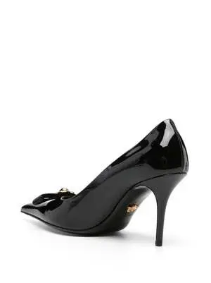 Versace 85mm Ribbon Pumps - Black