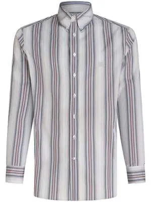 Etro Stripe-pattern Cotton Shirt - White