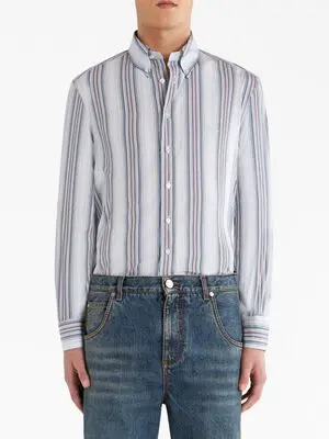 Etro Stripe-pattern Cotton Shirt - White