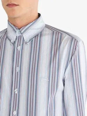 Etro Stripe-pattern Cotton Shirt - White