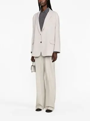 THE FRANKIE SHOP Bea Oversized Blazer - Grey