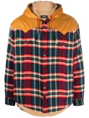 Dsquared2 Check-pattern Hooded Jacket