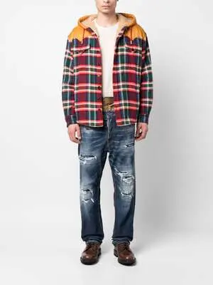 Dsquared2 Check-pattern Hooded Jacket