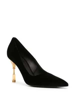 Balmain Moneta 100mm Velvet Pumps