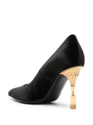Balmain Moneta 100mm Velvet Pumps