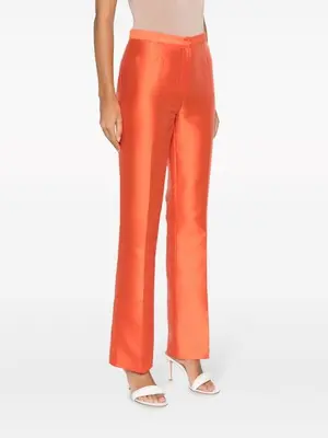 GEMY MAALOUF Satin Straight-leg Trousers