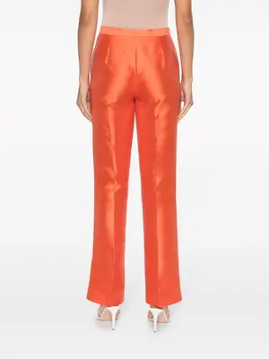 GEMY MAALOUF Satin Straight-leg Trousers