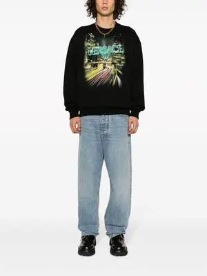 Versace Cotton Sweatshirt With Graphic Print