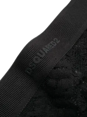 Dsquared2 Logo-embroidered Lace Briefs
