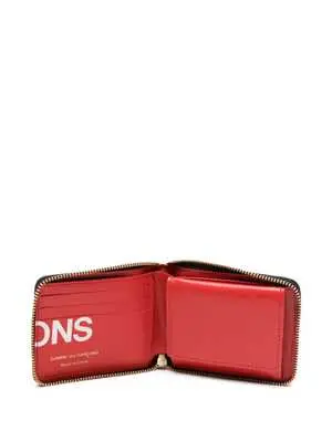 Comme Des Garçons Logo-print Leather Wallet - Red