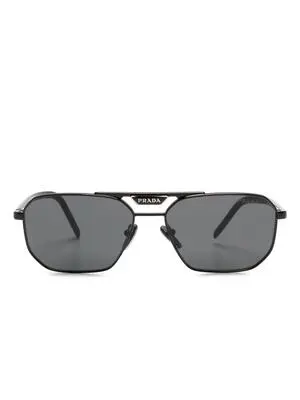 Prada Symbole Angular Sunglasses - Black