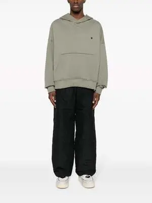 A PAPER KID Embroidered Cotton Hoodie