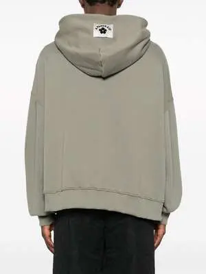 A PAPER KID Embroidered Cotton Hoodie