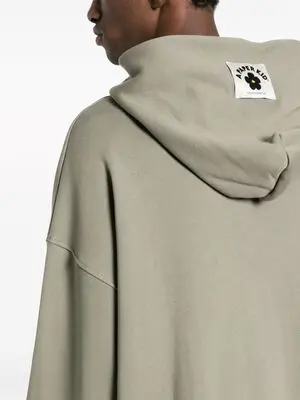 A PAPER KID Embroidered Cotton Hoodie