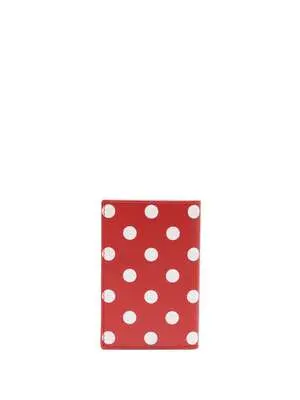 Comme Des Garçons Polka Dot-print Leather Wallet
