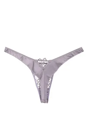 FLEUR DU MAL Whitney Embroidered Thong