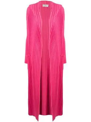 TEDDY CASHMERE Amalfi Rib-knit Cashmere Cardigan - Pink