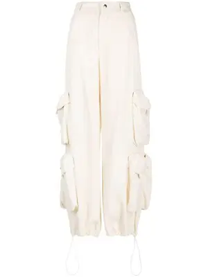 Amiri Wide-leg Cargo-pockets Trousers - Neutrals