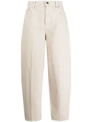 TOTEME High-waist Tapered-leg Jeans - Neutrals