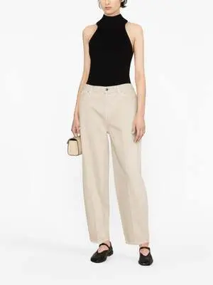 TOTEME High-waist Tapered-leg Jeans - Neutrals