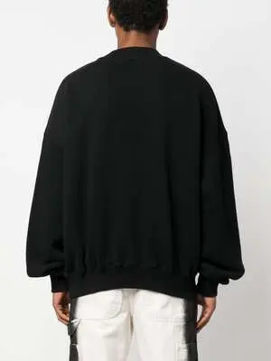 Off-White Logo-print Cotton Sweatshirt - Black