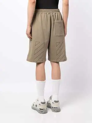 Off-White Diag Cotton Track Shorts
