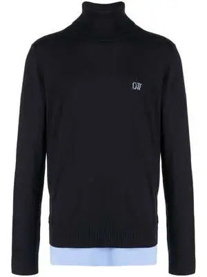 Off-White Embroidered-logo Long-sleeve Sweatshirt