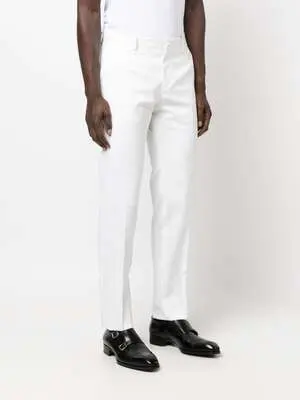 Philipp Plein Twill Wool Long Trousers With Lord Fit