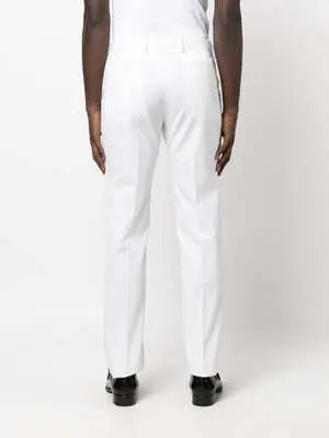 Philipp Plein Twill Wool Long Trousers With Lord Fit