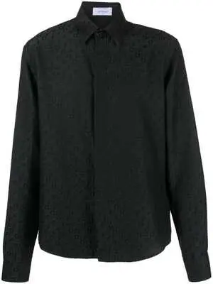 Off-White Logo-print Silk-cotton Shirt