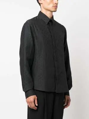 Off-White Logo-print Silk-cotton Shirt