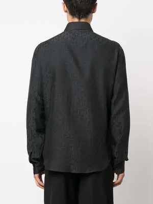 Off-White Logo-print Silk-cotton Shirt