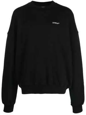Off-White Scratch Arrow-print Cotton Sweatshirt