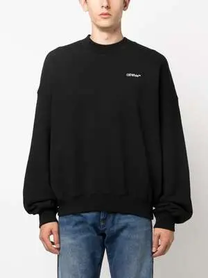 Off-White Scratch Arrow-print Cotton Sweatshirt
