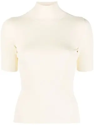 Off-White Logo-debossed Rib-knit Top