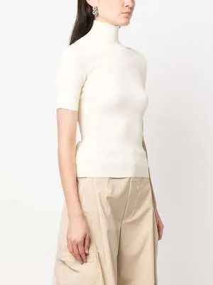 Off-White Logo-debossed Rib-knit Top