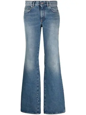 Off-white Flare Jeans For Women