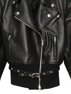 3.1 Phillip Lim Belted Leather Biker Jacket